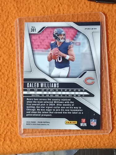 2024 Panini Prizm - Rookies Silver Prizm #301 Caleb Williams (RC) | eBay