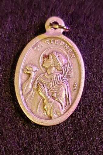 Saint Stephen - Patron Saint of Masons - Medal on 24" Silver Chain | eBay