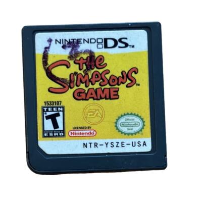 Nintendo DS "The Simpsons Game" | eBay