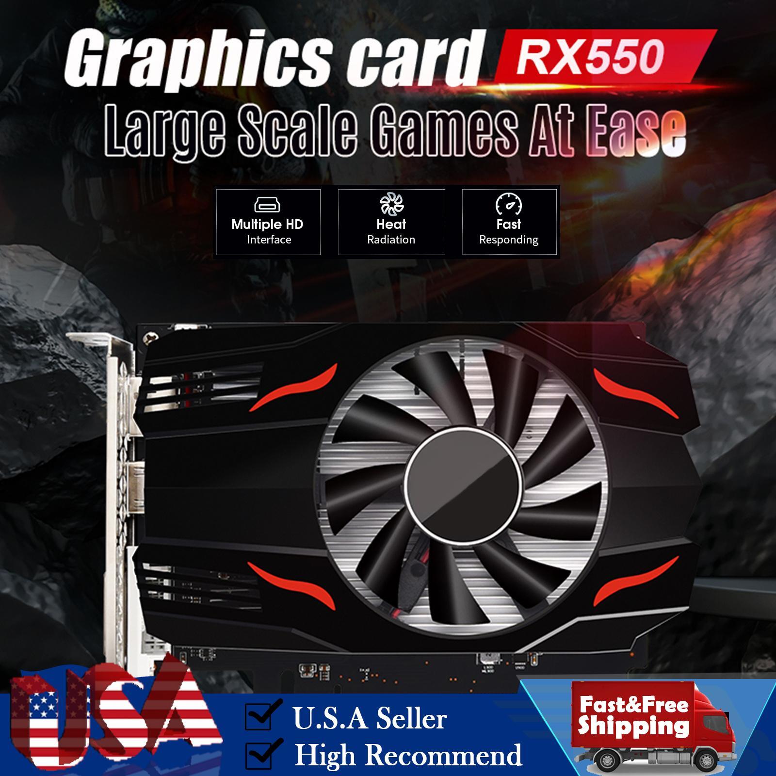 RX550 DDR5 4G Graphics Card Computer Desktop Independent Graphics Card