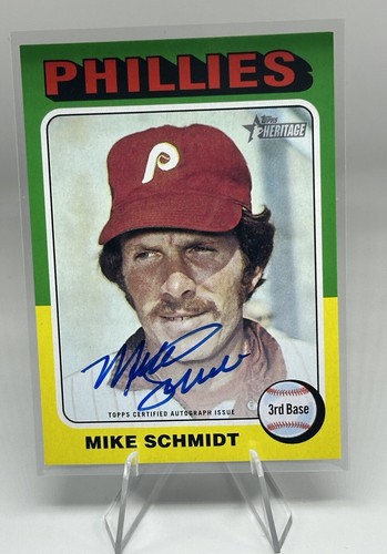 2024 Topps Heritage Mike Schmidt REAL ONE AUTOGRAPH Auto Philadelphia ...