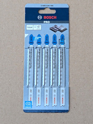 BOSCH PRO T321AF 132MM LONG JIGSAW BLADES FOR METAL T321AF PACK OF 5 ...