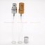 1X~200PCS 5ml 10ml clear glass SPRAY bottles silver Gold cap refillable ...