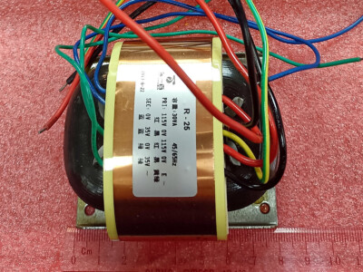 High quality double shielding 0 - 35V + 0 - 35V 30VA R core power ...