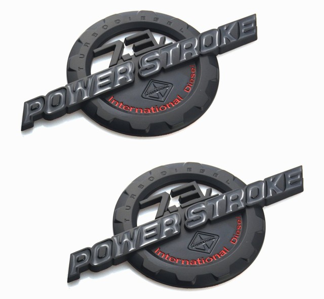 2pc fits OEM for Ford Powerstroke Diesel Badge Emblem Decal Sticker 6.0 ...