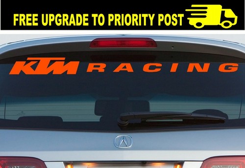 KTM Racing Sticker Bike Motocross Car Ute Windscreen Decal 900mm | eBay ...