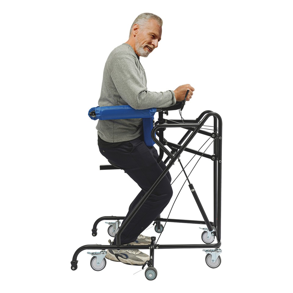 Adjustable Height Standing Aid Adult Standing Walker Freestanding 90kg ...