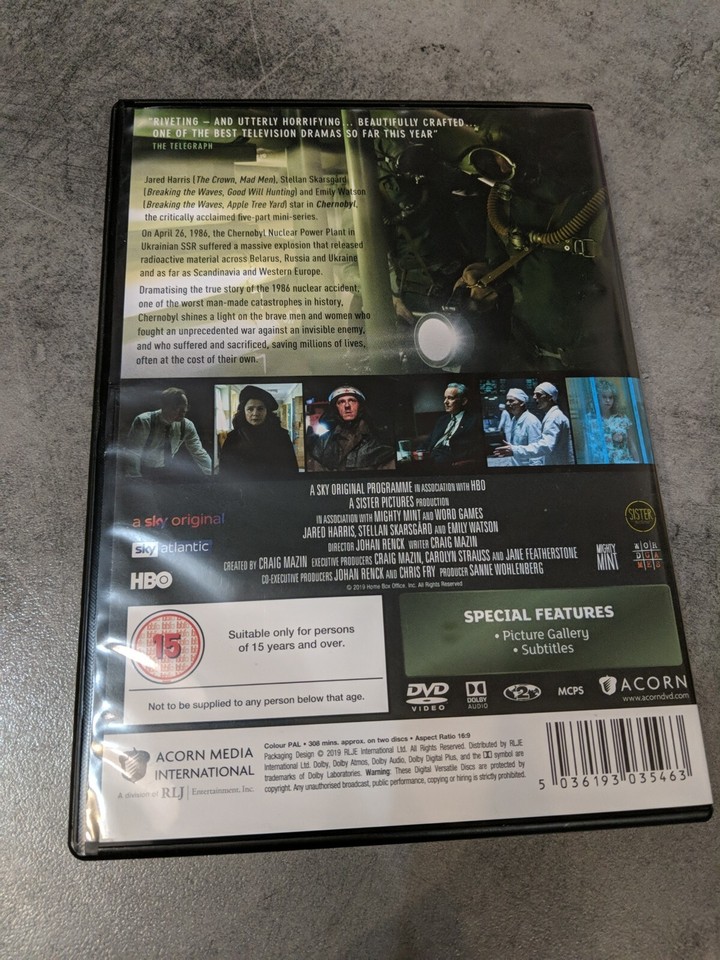 DVD - Chernobyl TV Series Complete Jared Harris Emily Watson Boxset R2 ...
