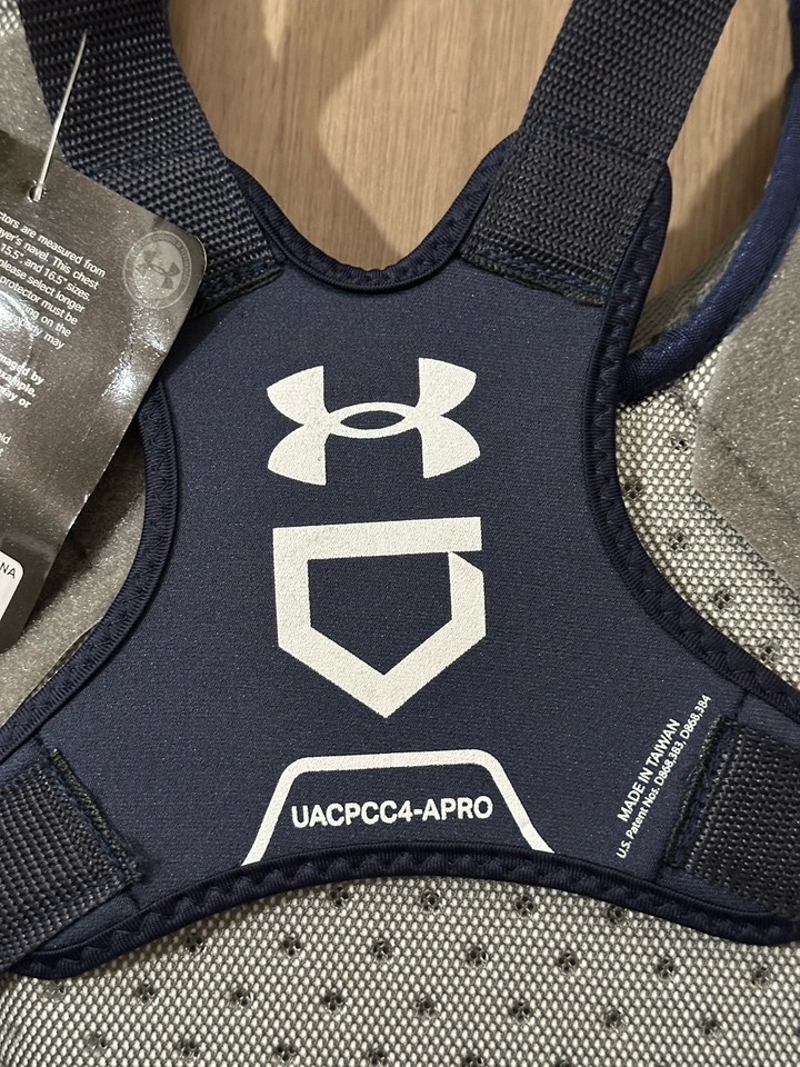 Under Armour UA Pro Adult Catcher Chest Protector Navy Blue UACPCC4 ...
