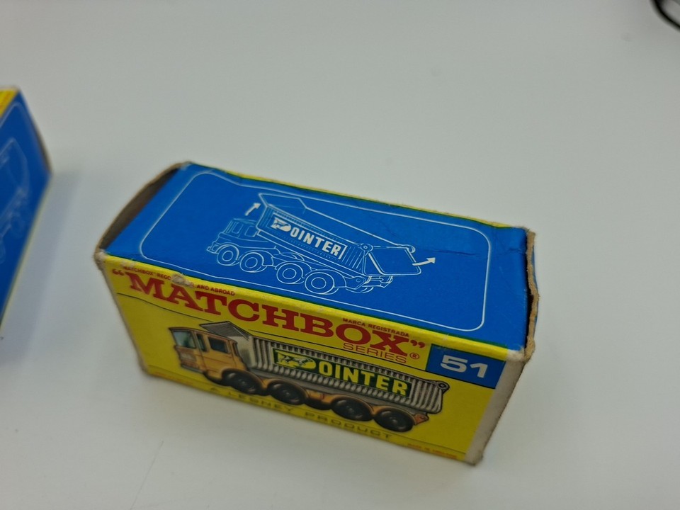 Original Matchbox Lesney Boxes 10 Pipe Truck 32 Leyland Petrol 51 ...