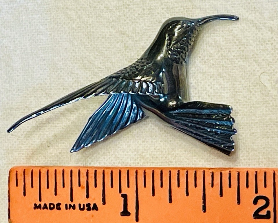 Sterling Silver Hummingbird Pin Brooch Signed Jez Jezlaine Bird 925 | eBay
