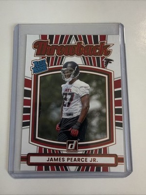 2025 Donruss 🏈 THROWBACK RATED ROOKIE James Pearce Jr. #13 - Atlanta ...