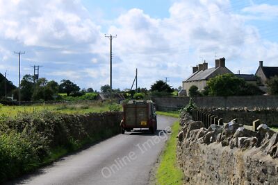 Photo 6x4 2011 : Trailer with tractor, Stoney Stratton On the Westcombe ...