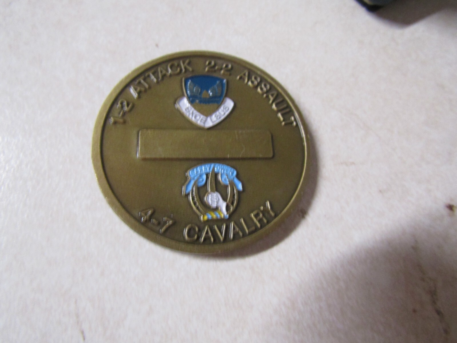 CHALLENGE COIN 2ND INFANTRY DIVISION AVIATION BRIGADE KOREA GARRY OWEN ...