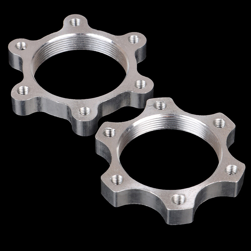 2PCS Bicycle Bike Freewheel Threaded Hubs Disk Disc Brake Rotor Flange ...