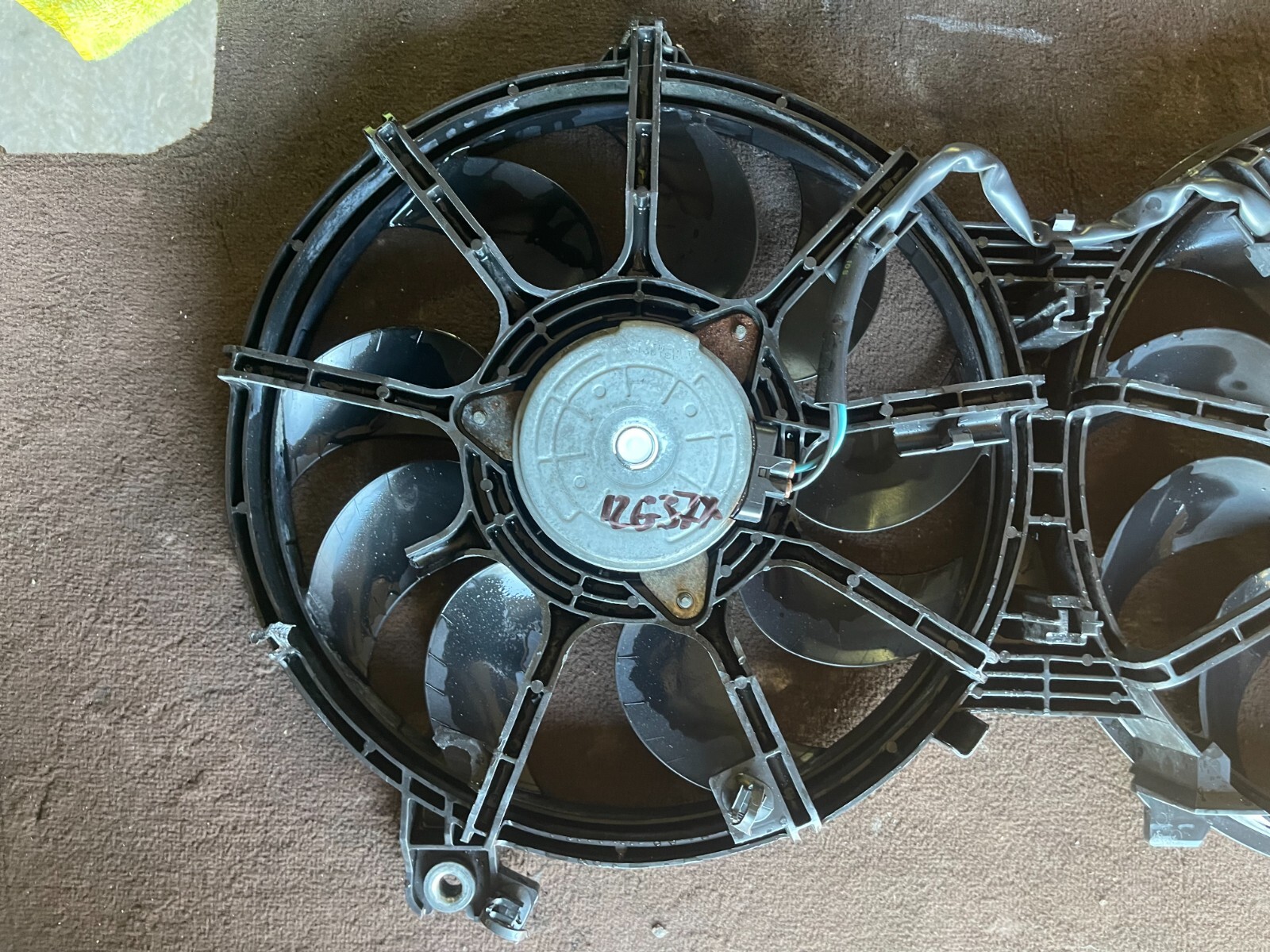 09-15 INFINITI G35 G37 ENGINE RADIATOR COOLING FAN MOTOR ASSEMBLY OEM ...