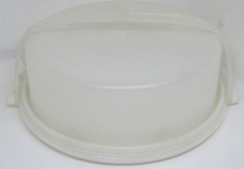 Vtg. Tupperware White 719 Pie Keeper Taker Carrier and Handle | eBay