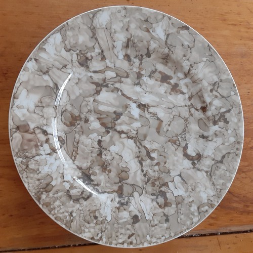 Georges Briard Marble Ware Brown 2 dinner plates 10 1/4" Mid-Century ...