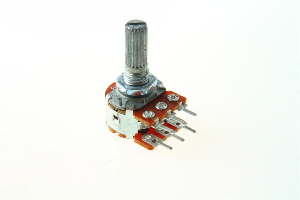 2 Pcs 20K ohm 20mm Shaft Long Rotary Linear Dual Taper Potentiometer | eBay