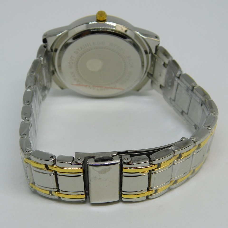 ORUSS 1853 Two Tone Quartz Analog Men's Watch Sz. 7 3/4" New Battery | eBay