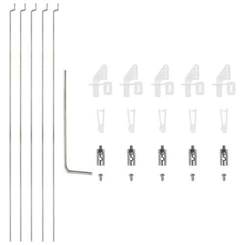 16Pcs 1.2x200mmZ Push Rods Parts Nylon Control Horns for RC Airplane ...