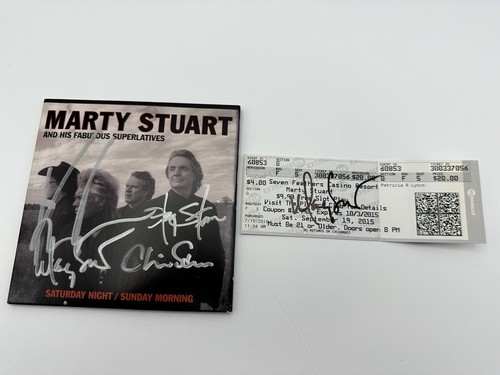 MARTY STUART Saturday Night/Sunday Morning 2xCD Autographed Signed ...