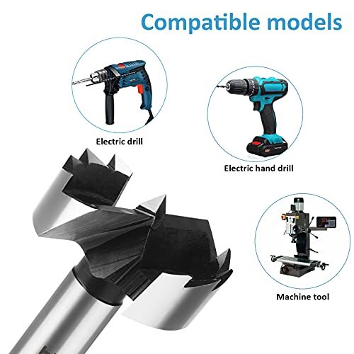 1-3/4 Inch Forstner Bit, 1-3/4" Forstner Drill Bit for Wood, Drill Bits ...