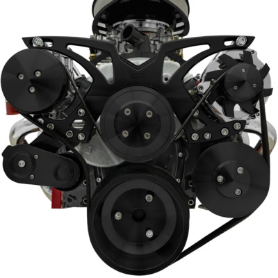 Small Block Chevy Style Track All inclusive Serpentine System SBC 350 ...