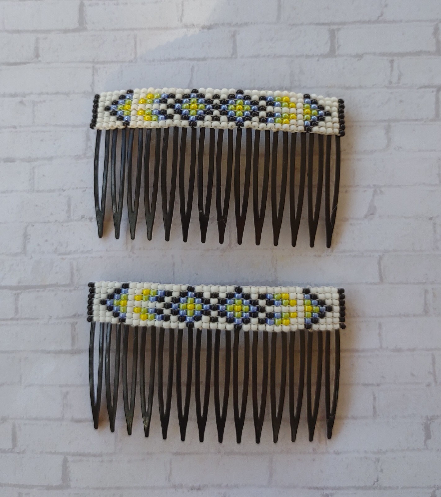 Western Native American Style Hand-Beaded Hair Combs | eBay