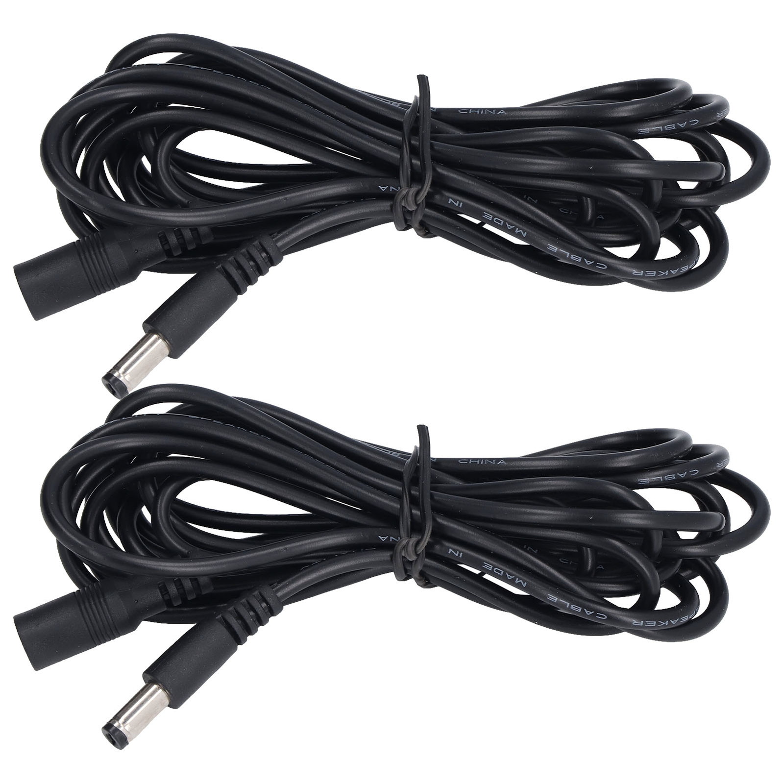 2Pcs LED Solar Light Extension Cord Monitoring Power Connection Cable 5 ...