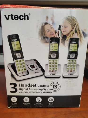 VTech CS6729-3 DECT 6.0 3 Handset, Cordless Phone System, Caller ID ...