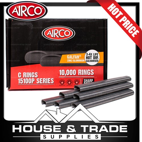 Airco C Rings 10,000 Pack Suits TTR8100 Hog C-Ringer 15100P | eBay
