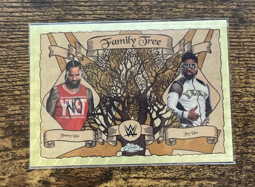 Jey Uso And Jimmy Uso | 2025 Topps Chrome | WWE | Superfractor | Family ...