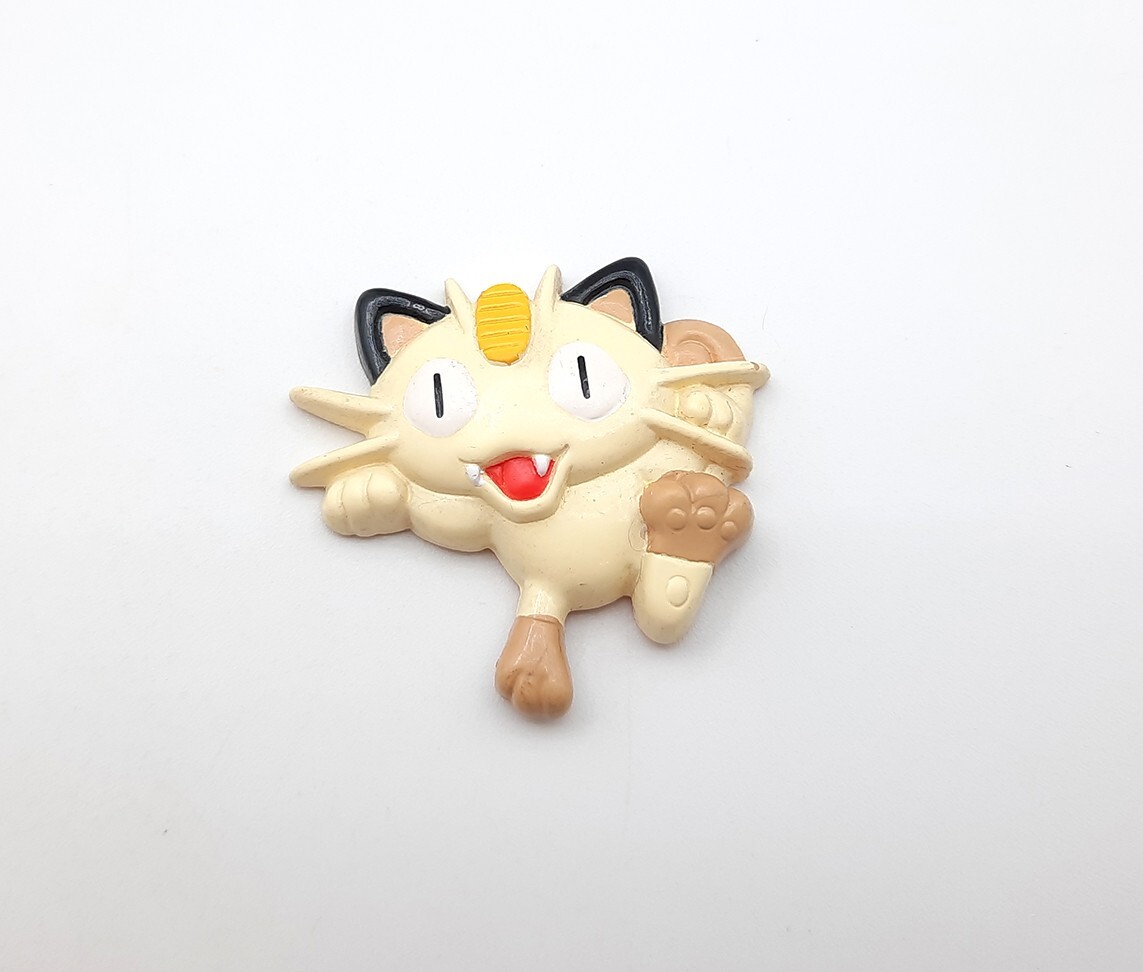 Pokemon Meowth 1" fridge magnet figure toy Japan gacha | eBay