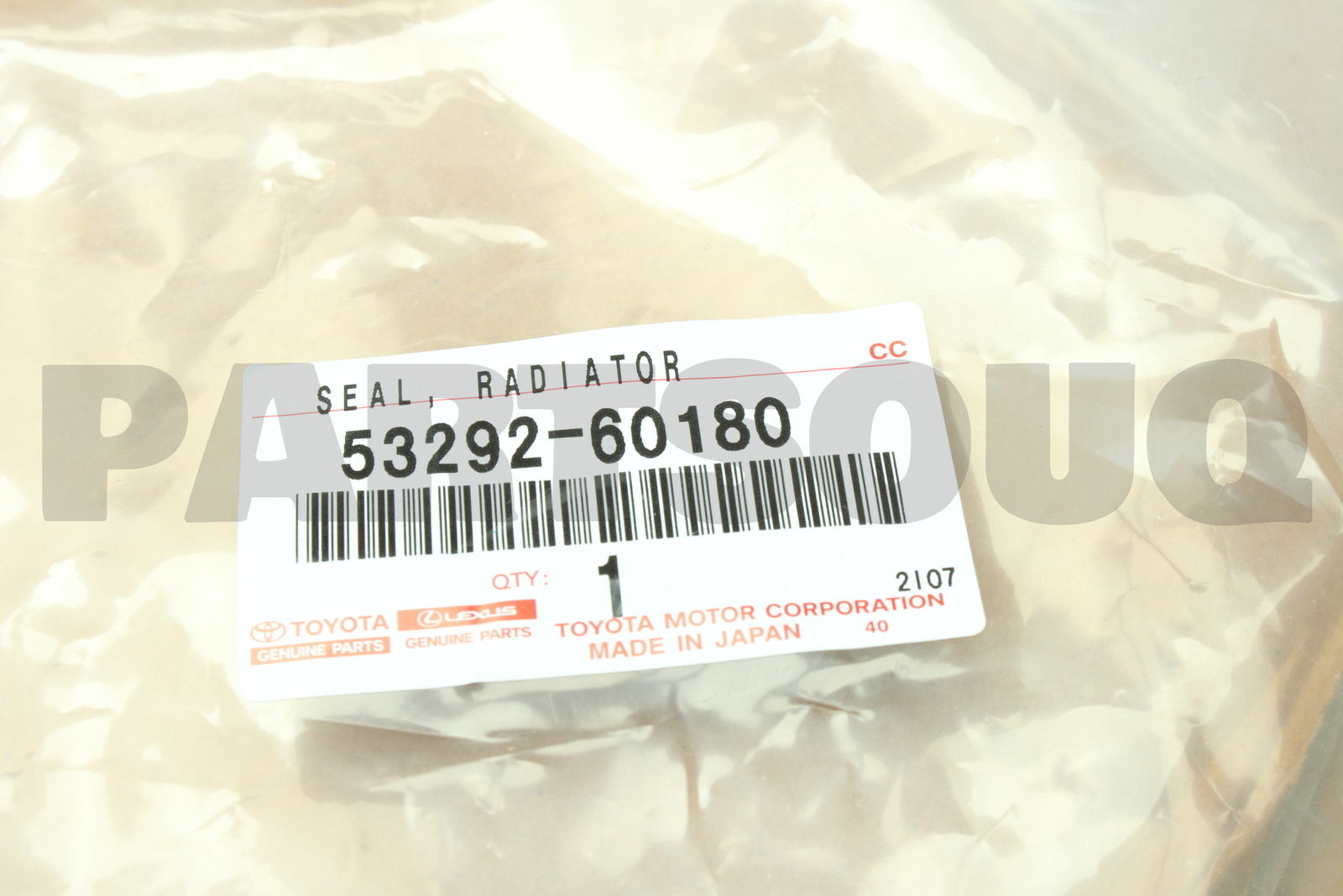5329260180 Genuine Toyota SEAL, RADIATOR 53292-60180 | eBay