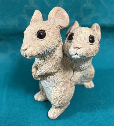 Vintage Stone Critters Mouse Friends Figurine 1980s Super Cute Figure ...