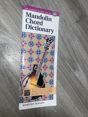 Mandolin Chord Dictionary : Handy Guide by Morton Manus (1978, Trade ...