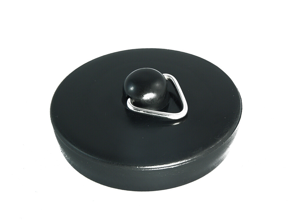 3 X Black Plastic Basin Sink Stopper Bath Stop Stopper Plug 1 3/4 ...