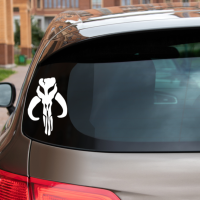 Star Wars Mandalorian Bantha Skull Vinyl Sticker Decal Bumper Window ...