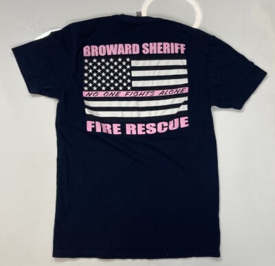 Broward Sheriff Fire Rescue Department T-shirt Men Slim Fit Medium Blue ...