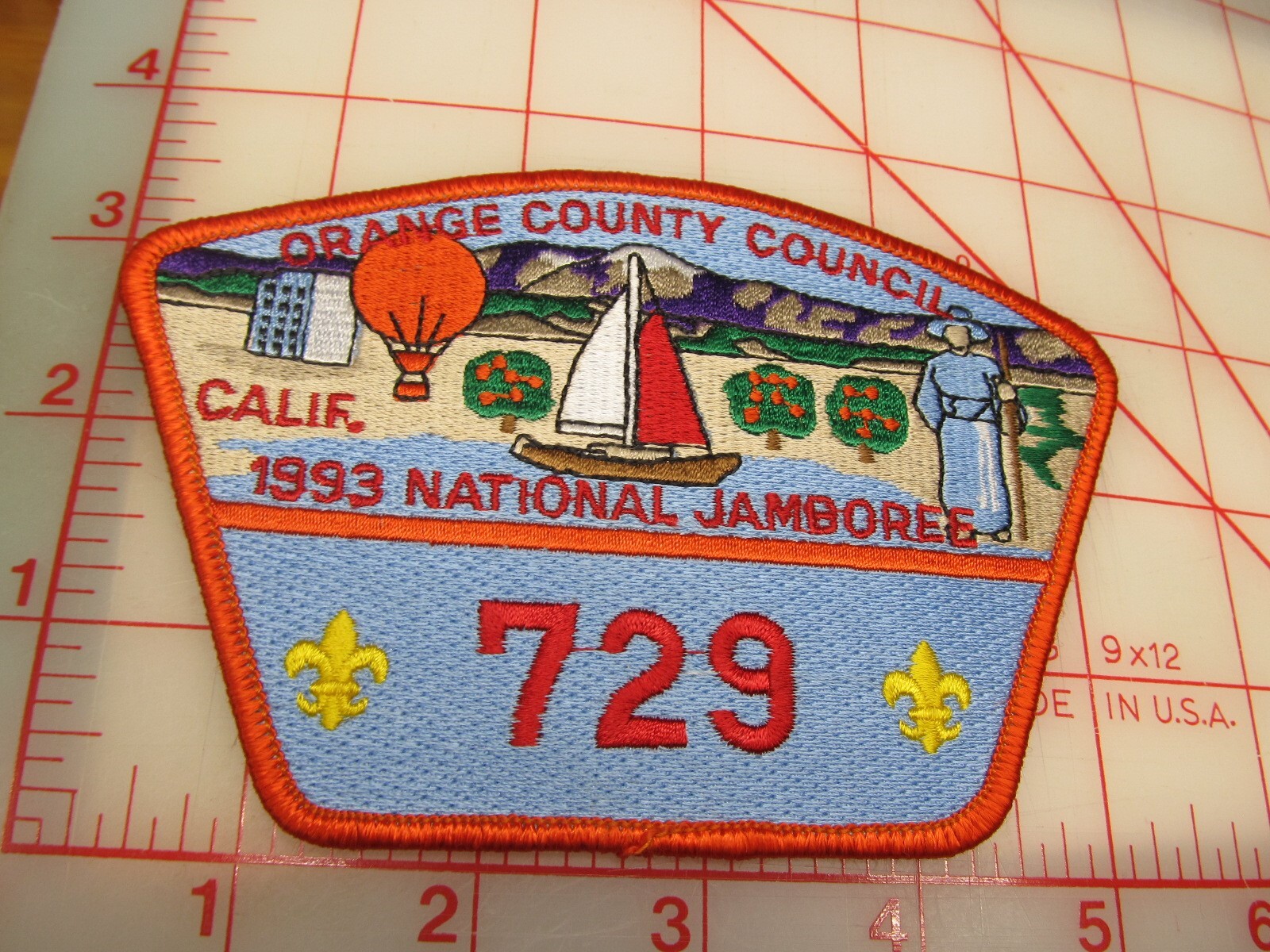 Orange County Council 1993 Jamboree 729 JSP collectibl border orange ...
