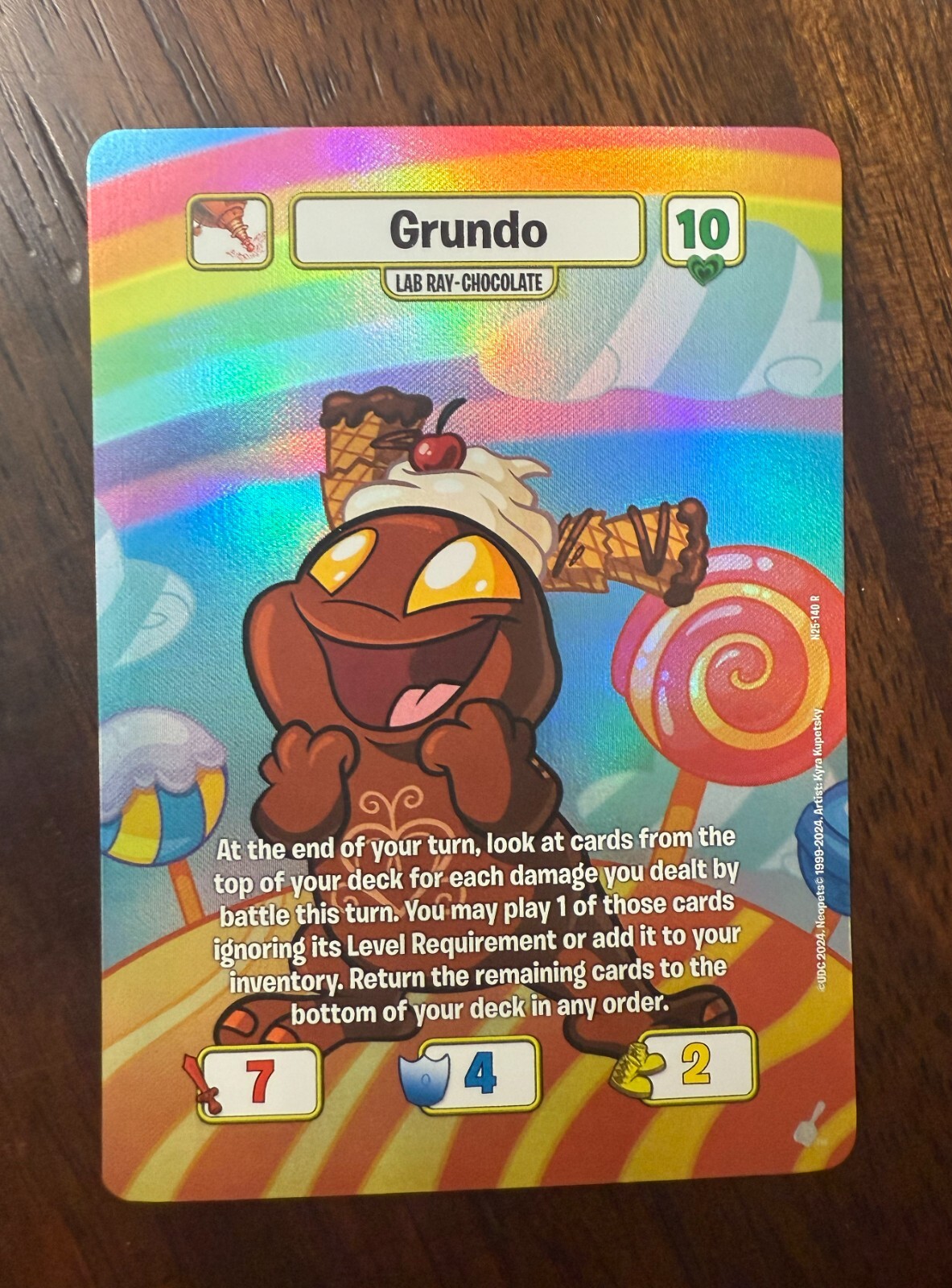 Grundo (Chocolate) - Neopets Battledome TCG 25th Anniversary | eBay