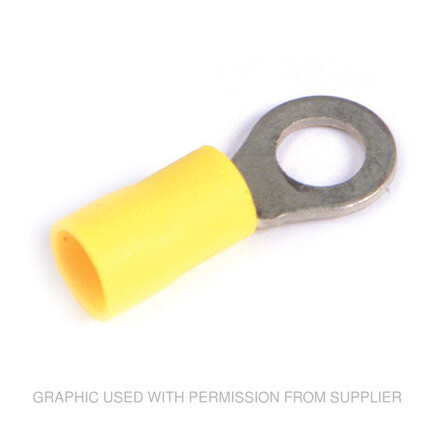 GRO832507 Multi Purpose Wiring Terminal Ring Terminal, Yellow for ...