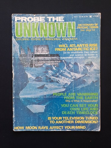Probe The Unknown Magazine 1975 Vintage Psychic Paranormal | eBay