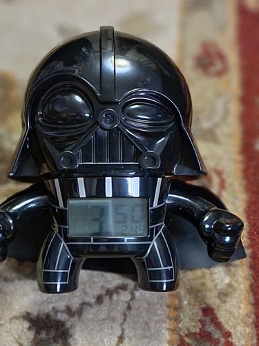 Darth Vader Star Wars 7" Bulb Botz Digital Alarm Clock Desk Tabletop ...