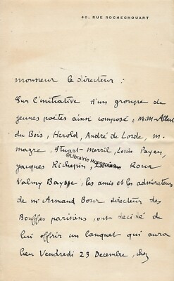 MAGRE (Maurice) poète et dramaturge français (1877-1941) | eBay