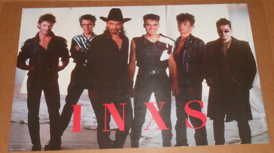INXS Poster 34x22 RARE Group Shot Vintage | eBay