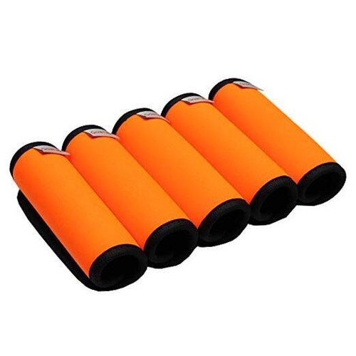 Neoprene Luggage Handle Wrap 5pcs Pack Neon Luggage Fluorescent Orange ...