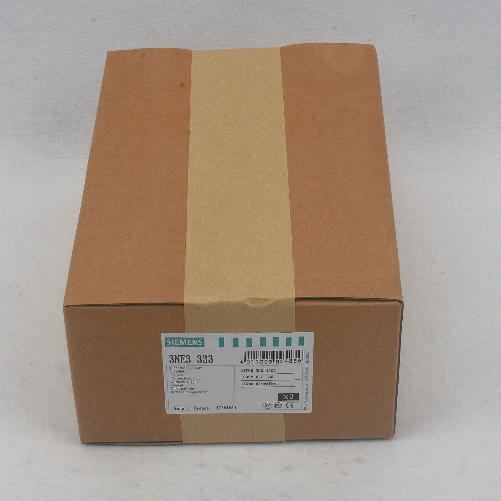 3PC/Box NEW SIEMENS Fast fuse 3NE3333 3NE3 333 450A 1000V One year ...