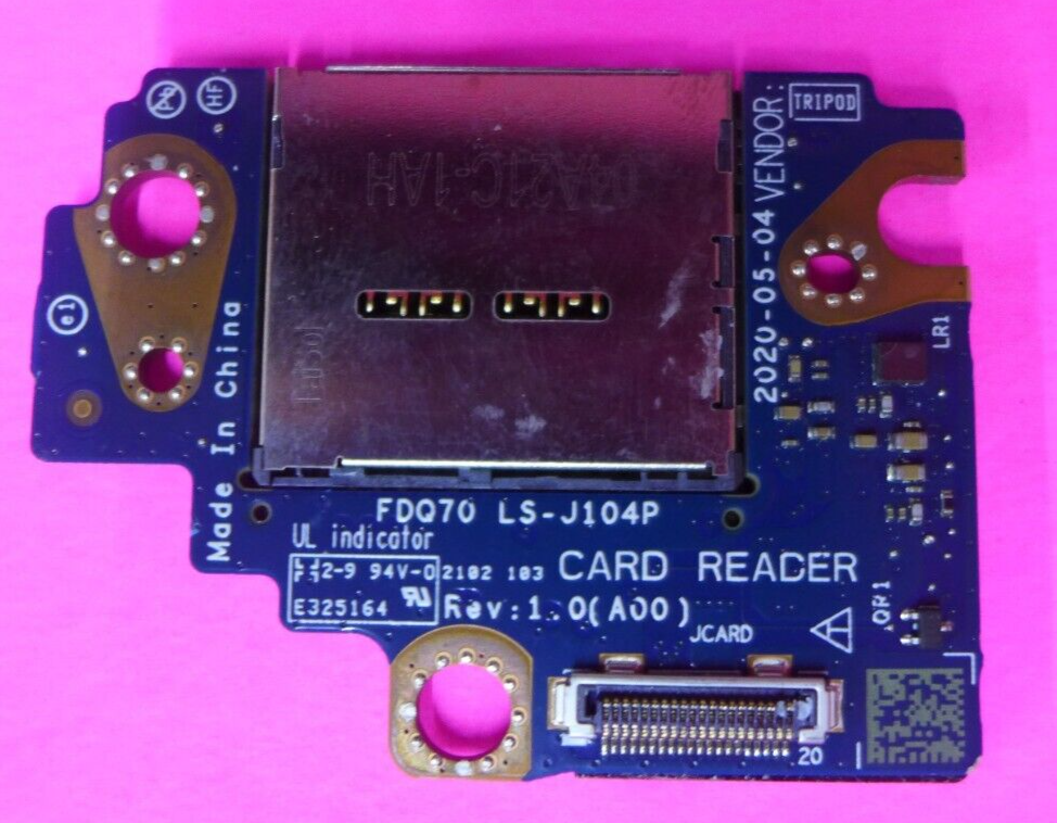 99J9G Dell Alienware Area 51m R2 SD Card Reader w/ Cable Genuine for ...